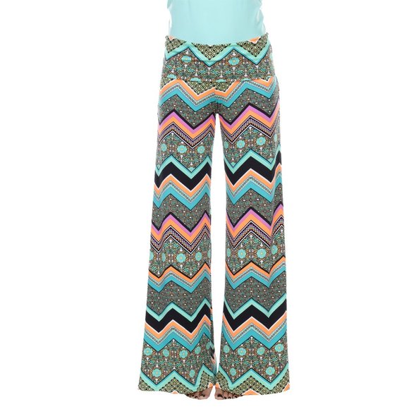 White Mark | Pants & Jumpsuits | Chevron Print Palazzo Pants | Poshmark